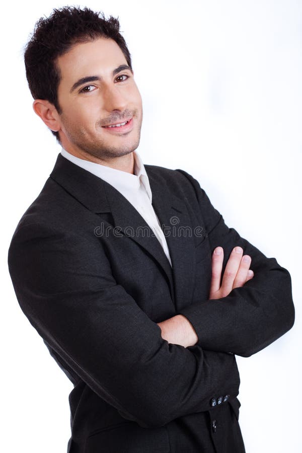 Handsome man looks smart stock photo. Image of american - 11768758