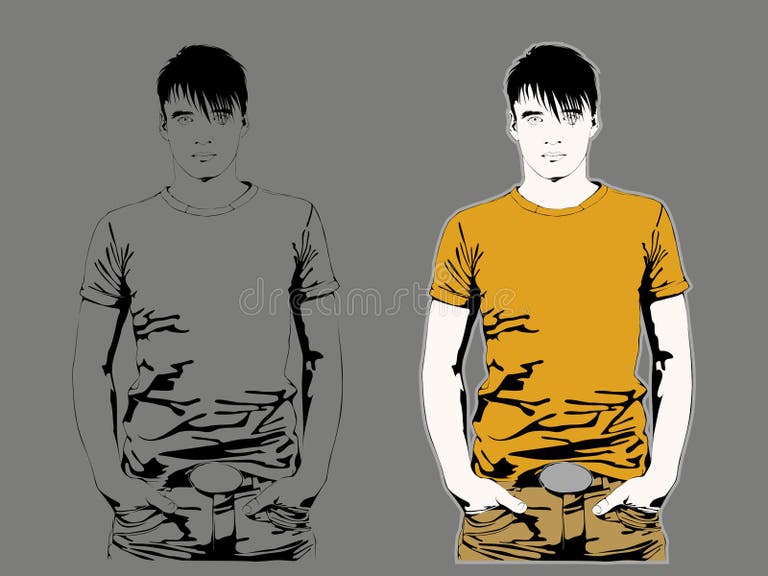 Handsome Male Model Stock Illustrations – 22,901 Handsome Male Model ...