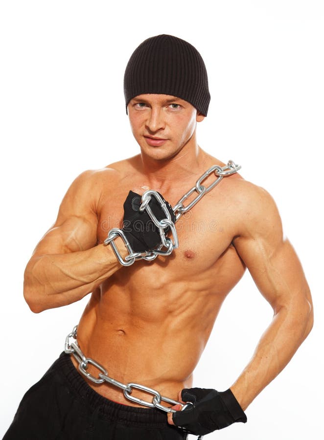 Handsome Man with Muscular Body Stock Photo - Image of person ...