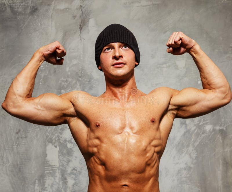 Handsome Man with Muscular Torso Stock Image - Image of handsome ...