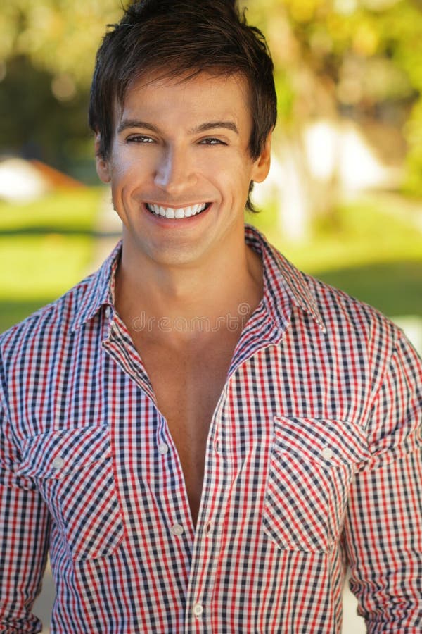 Smiling Man stock photo. Image of grass, people, adult - 277358