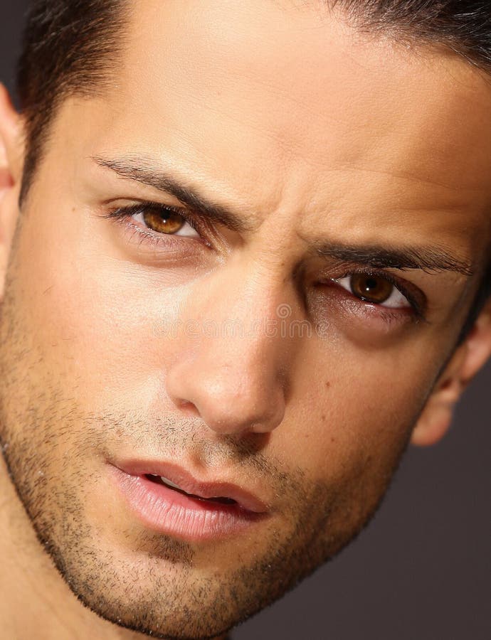 Handsome man stock photo. Image of male, face, dark, sensual - 52545408