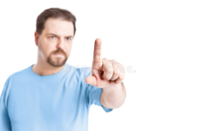 Handsome man pointing stock image. Image of hand, male - 44806715