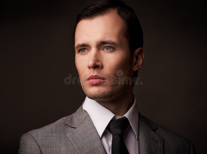 Handsome man in style stock photo. Image of hair, indoor - 16892120