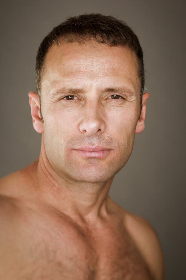 Handsome muscle man stock photo. Image of leather, calories - 19083074