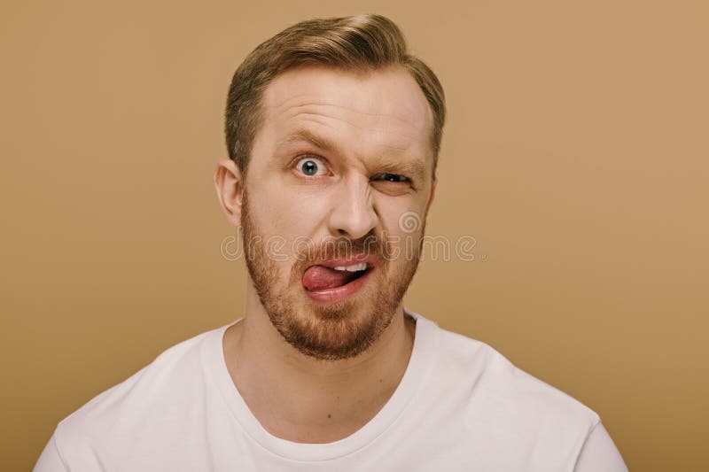 Handsome Man Posing Actively with a Stock Image - Image of wonder ...