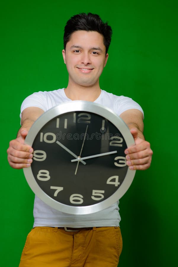 Handsome Man Posing with Watch Stock Image - Image of handsome ...