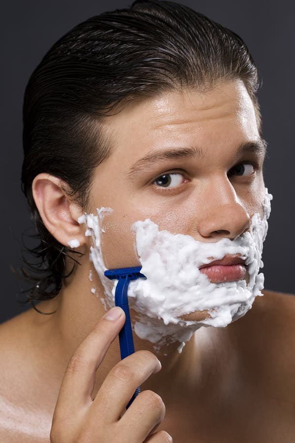 Shaving stock image. Image of care, equipment, person - 1729677