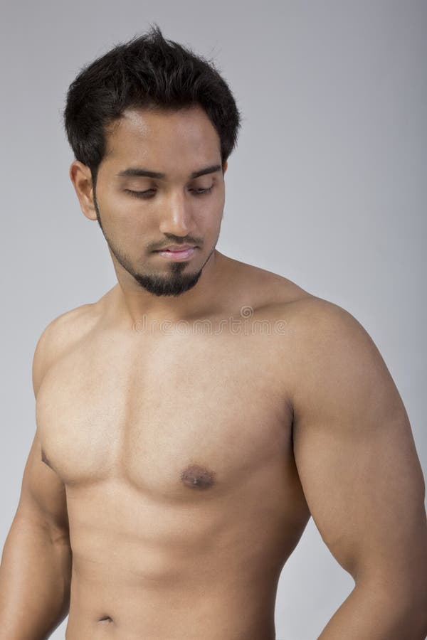 Handsome Man Showing His Muscles Stock Photo - Image of handsome ...