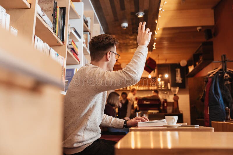 Waiter Call Button on the Restaurant Table Stock Image - Image of serve ...