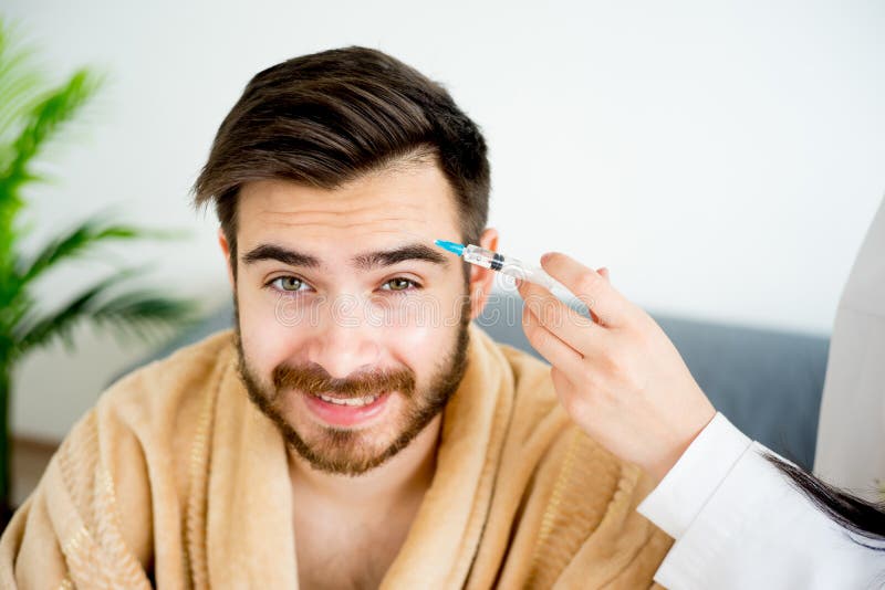 Handsome man at spa stock image. Image of pamper, health - 95080527