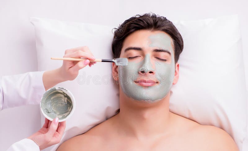 Handsome Man in Spa Massage Concept Stock Photo - Image of head, cure ...