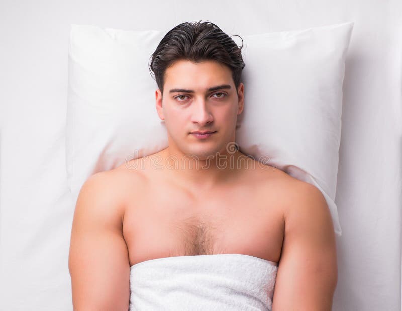 The Handsome Man in Spa Massage Concept Stock Image - Image of care ...