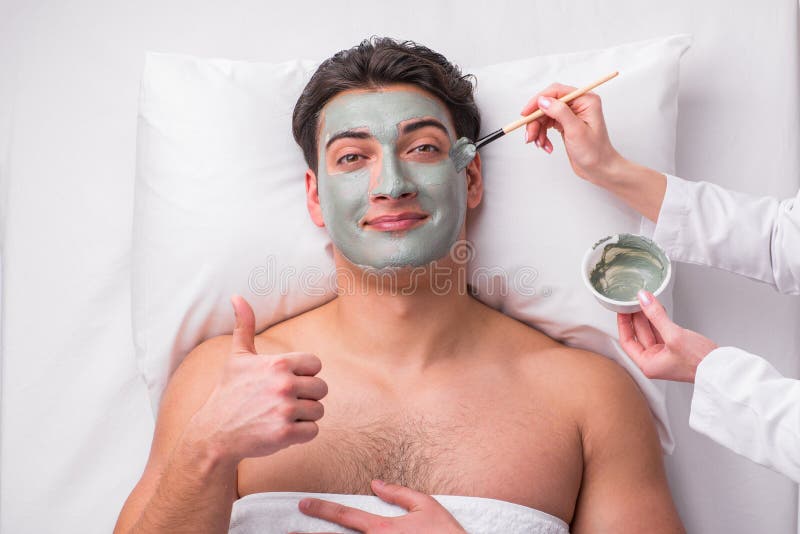 The Handsome Man in Spa Massage Concept Stock Image - Image of cure ...