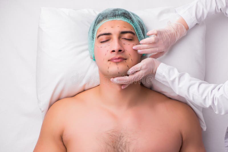 The Handsome Man in Spa Massage Concept Stock Photo - Image of medicine ...