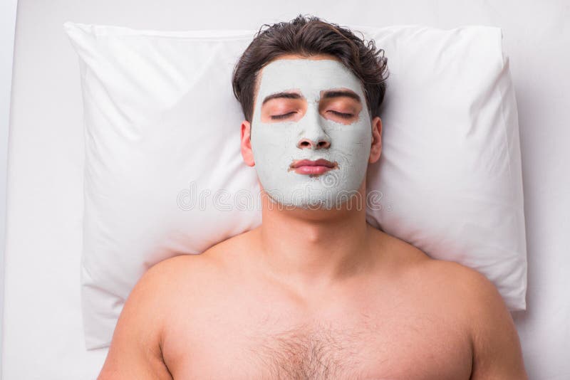 The Handsome Man in Spa Massage Concept Stock Image - Image of coal ...