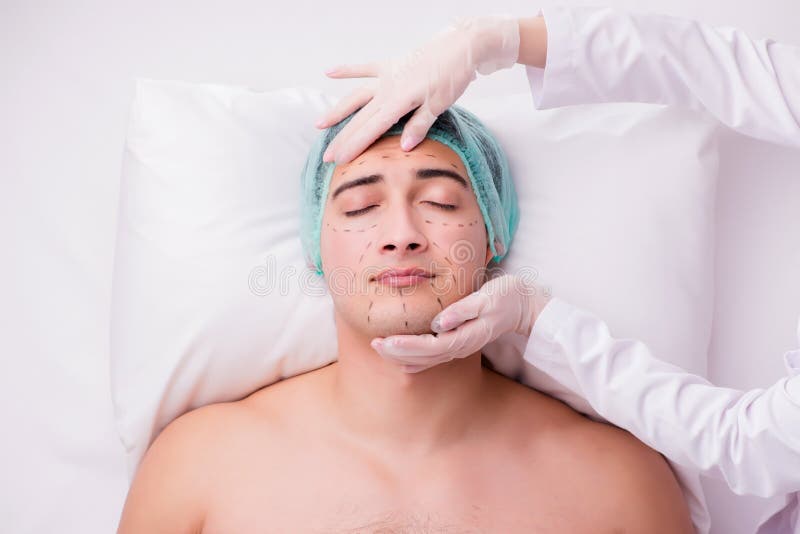 The Handsome Man in Spa Massage Concept Stock Photo - Image of ...