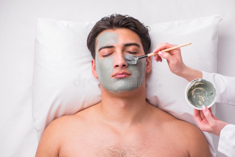 The Handsome Man in Spa Massage Concept Stock Image - Image of ...
