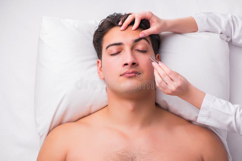 The Handsome Man in Spa Massage Concept Stock Photo - Image of aroma ...