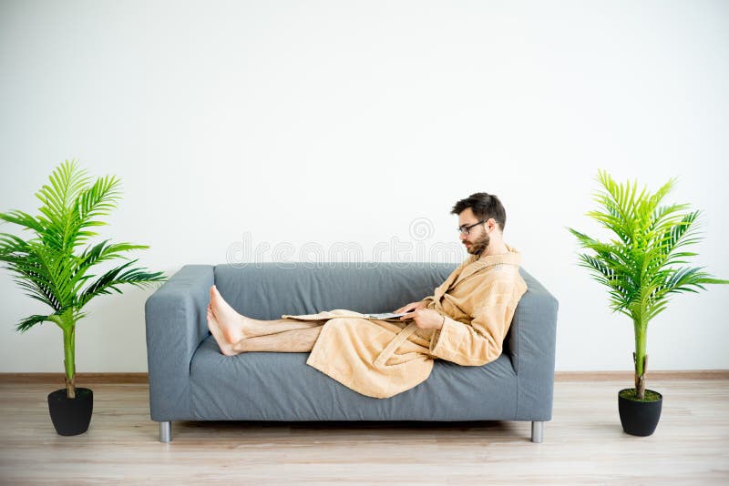 Handsome man at spa stock photo. Image of beautician - 95013796