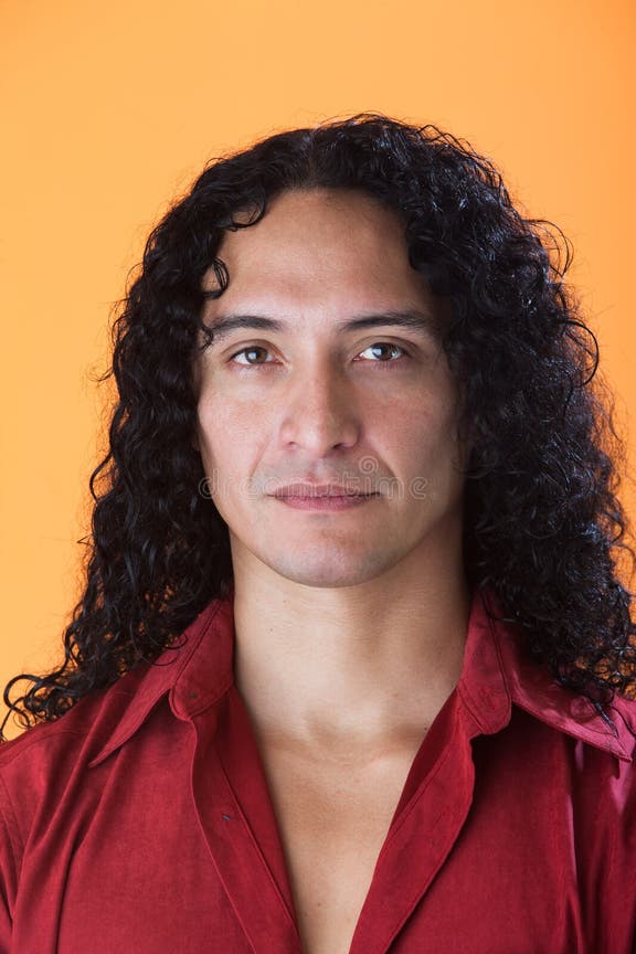 Handsome Man with Strong Features Stock Image - Image of long, male ...