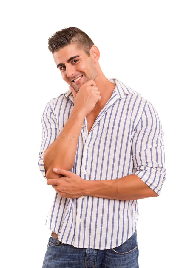 Handsome man stock photo. Image of model, pose, isolated - 43510884