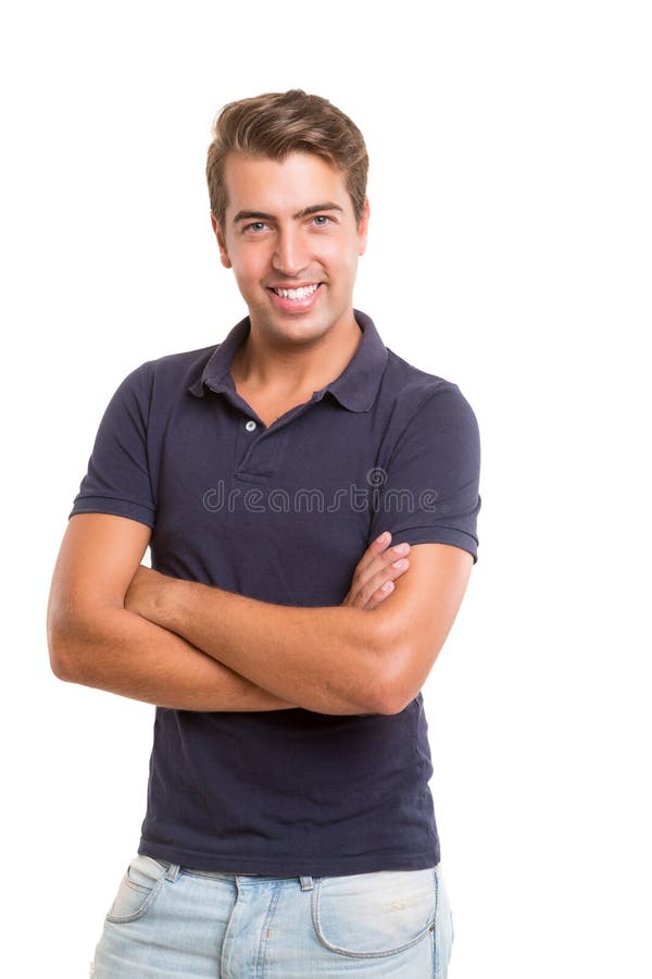 Handsome man stock photo. Image of isolated, good, modern - 47295356