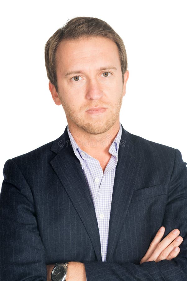 Handsome Man in Suit Folder Holding Folder with Job Application Stock ...