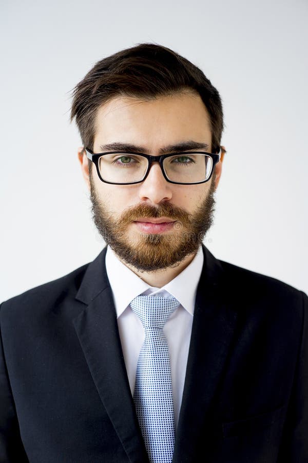 Handsome man in a suit stock photo. Image of happy, business - 98358058