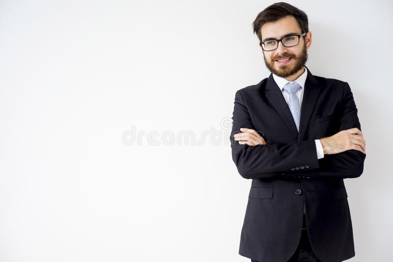 Handsome man in a suit stock photo. Image of happy, business - 98358058