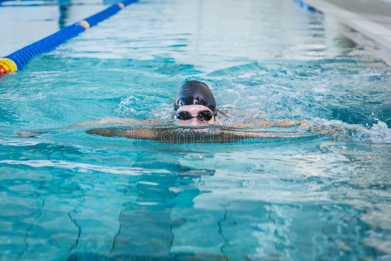 Handsome Swimming Instructor Smiling at Camera Stock Photo - Image of ...