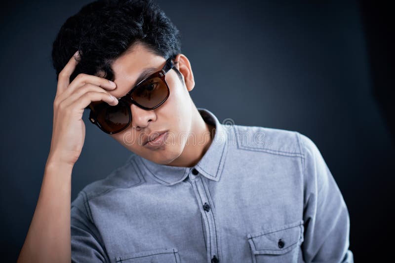 Handsome Man Take in the Studio Stock Image - Image of fashion, copy ...