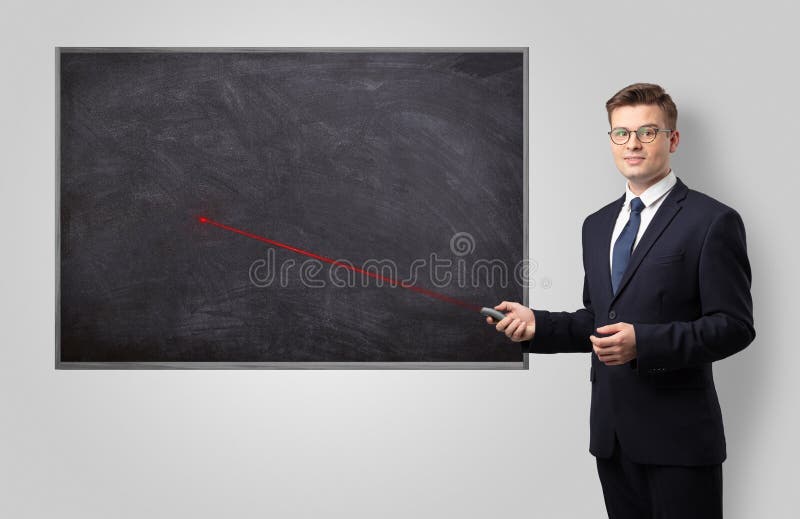 Handsome Man Teaching in Classroom Stock Photo - Image of learn ...