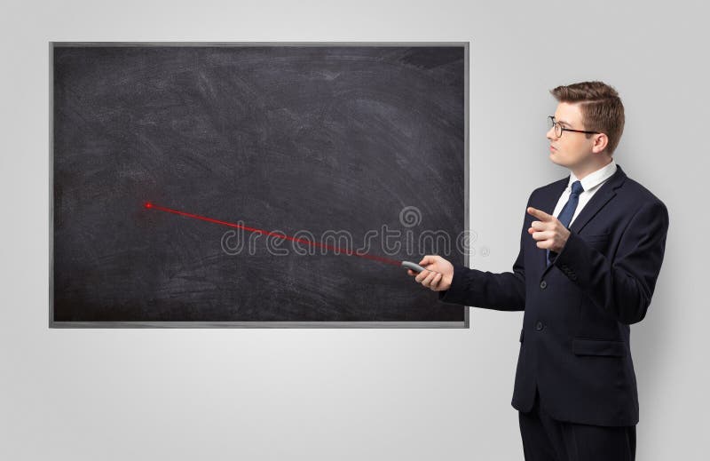 Handsome Man Teaching in Classroom Stock Photo - Image of expression ...