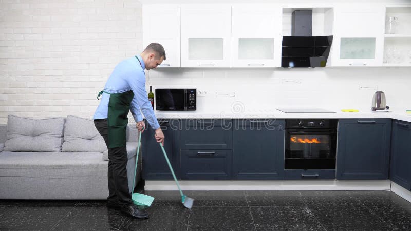 838 Sweeping Kitchen Floor Stock Photos - Free & Royalty-Free Stock ...