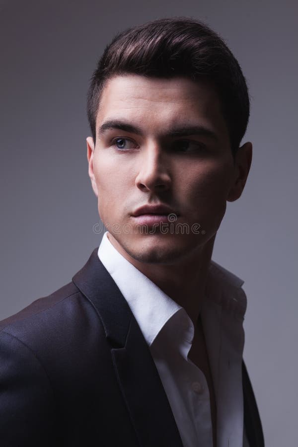 Handsome man wearing suit stock image. Image of fashion - 101193693