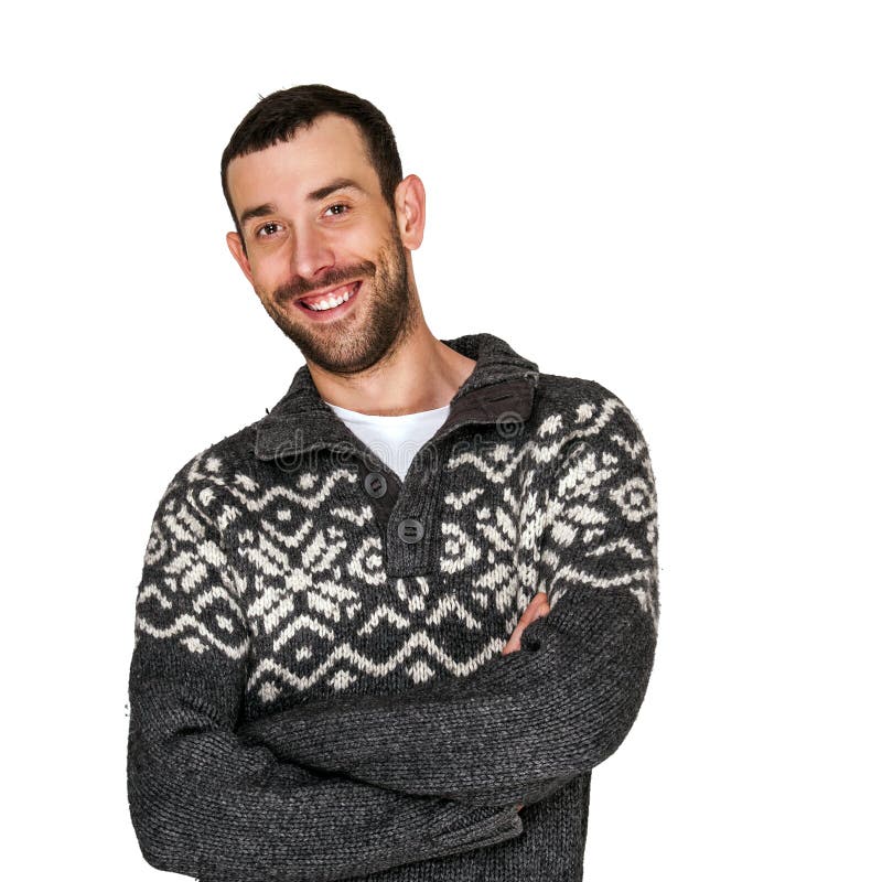 Men in sweater stock photo. Image of fashion, closeup - 36039542