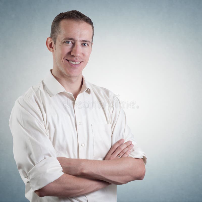 Handsome man stock photo. Image of male, handsome, gray - 35204260