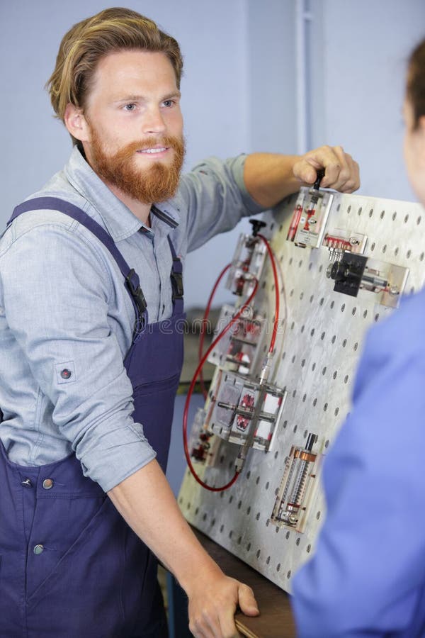 Handsome Manager at Electrical Wire and Cable Factory Stock Photo ...