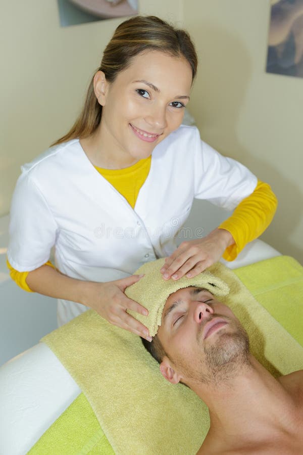 Handsome Man in Spa Massage Concept Stock Image - Image of healthcare ...