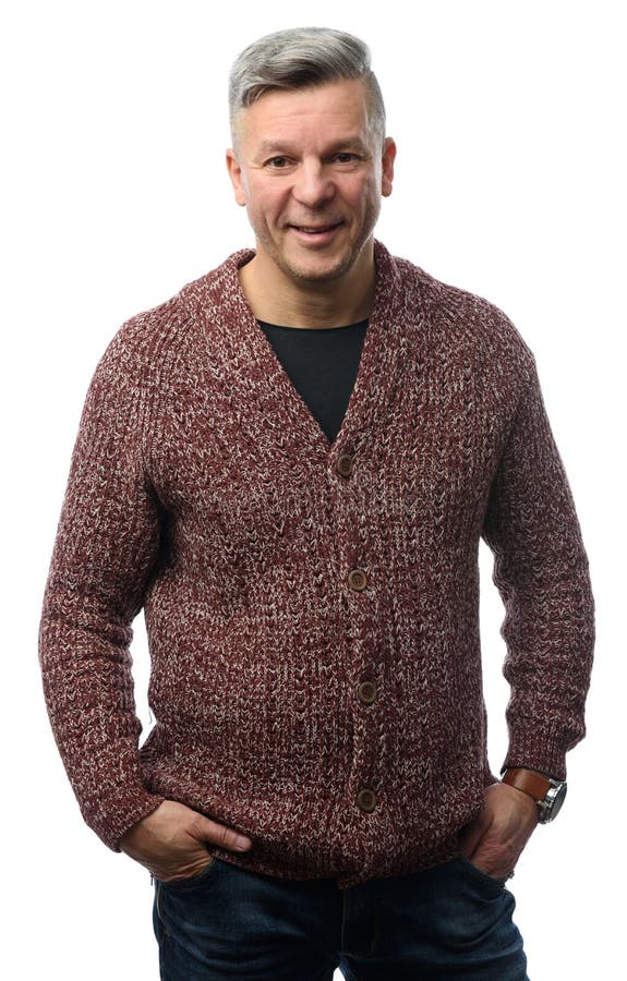 Handsome Mid Age Men in Casual Clothes Stock Photo - Image of person ...