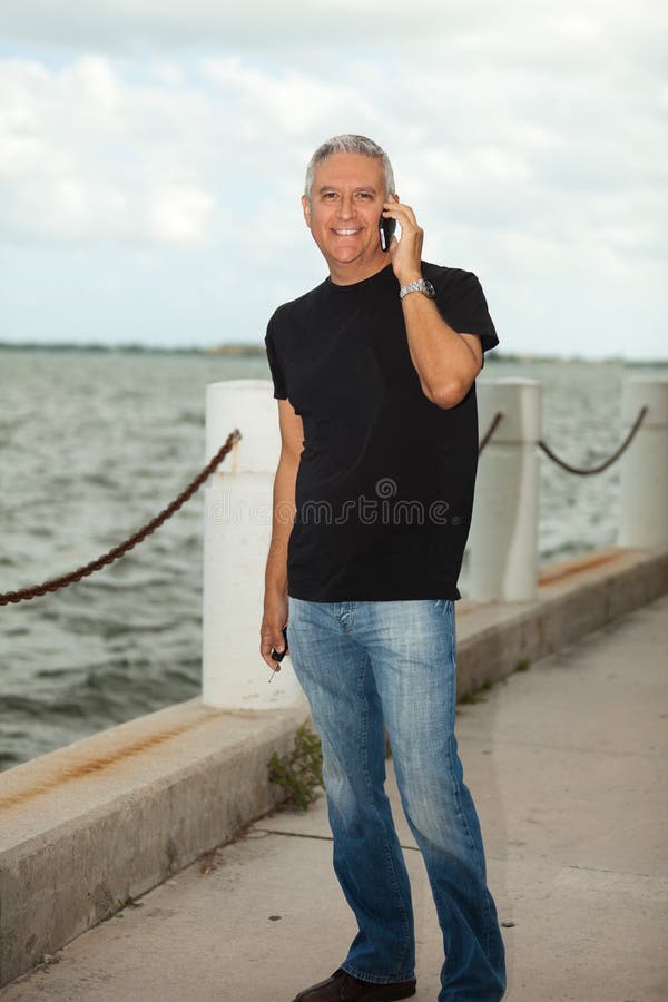 Handsome middle age man stock photo. Image of posing - 22301716