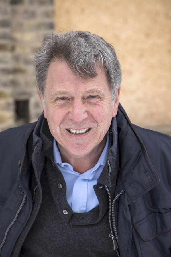 Handsome Middle Age Man Outdoor Stock Image - Image of cheerful, casual ...