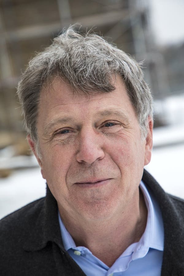 Handsome Middle Age Man Outdoor Stock Image - Image of portrait, hair ...