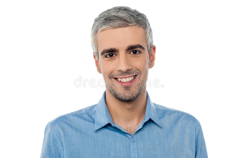 Handsome middle age model stock image. Image of positive - 38710815