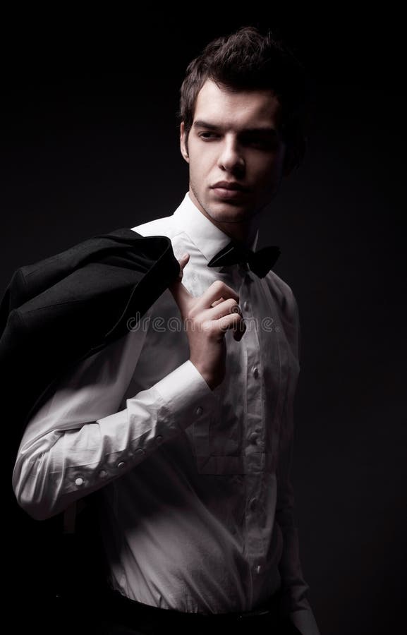 Handsome model stock image. Image of shirt, young, view - 12774845