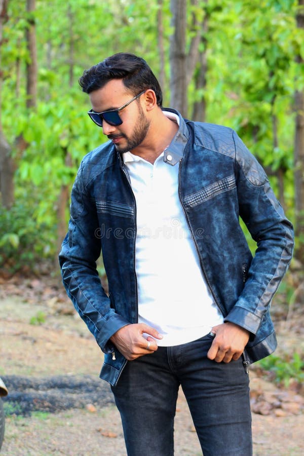 Handsome Model Standing in a Lovely Pose Stock Image - Image of ...