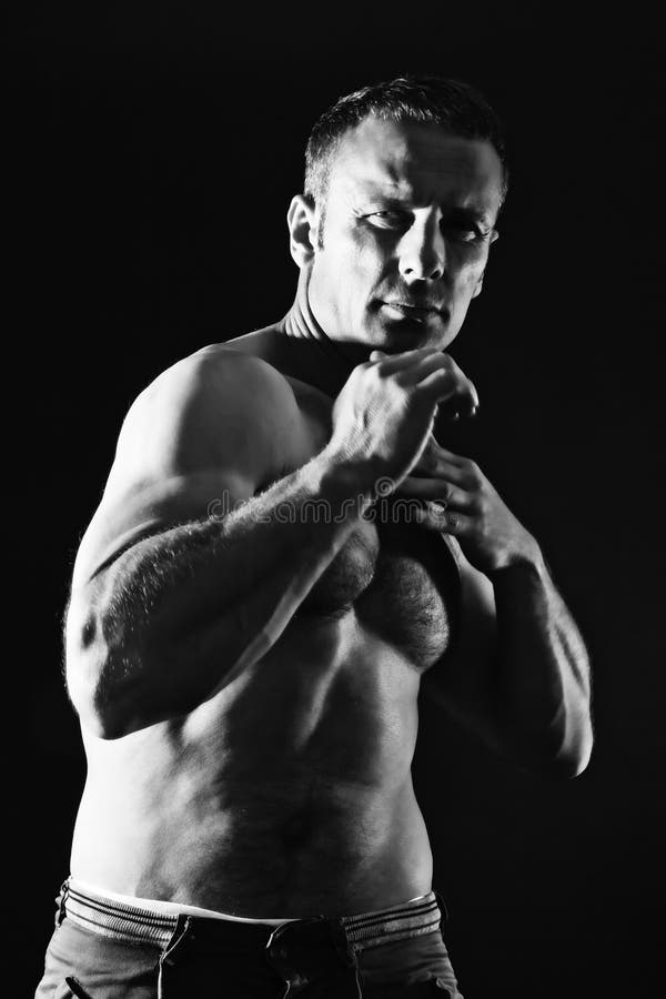 Handsome muscle man stock image. Image of beautiful, shape - 19129187