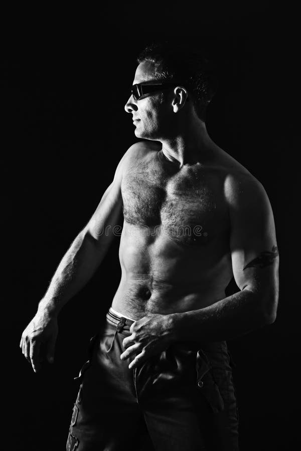 Handsome muscle man stock image. Image of chest, male - 19128845