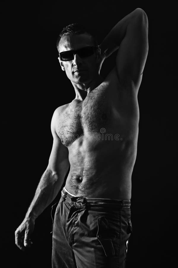 Handsome muscle man stock photo. Image of aged, beauty - 19129200